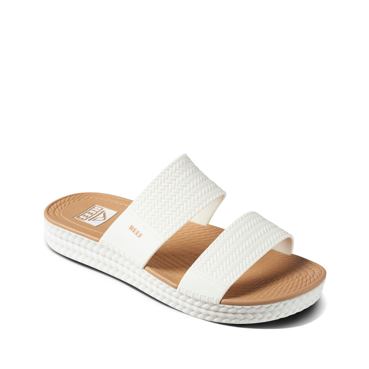 Womens Water Vista Slide - White / Tan | WOMENS SLIDES | REE – REEF